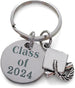 Class of 2024 Keychain with Graduation Cap Charm - Graduation Gift ...