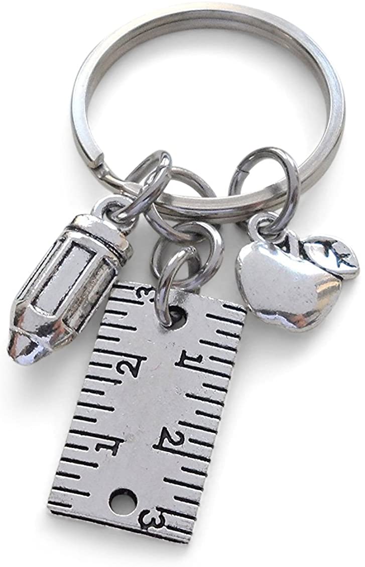 Teacher Appreciation Gift | Influence Immeasurable Ruler Keychain JE ...