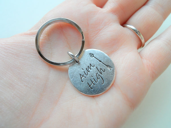 Aim High Keychain, Encouragement Keychain – JewelryEveryday
