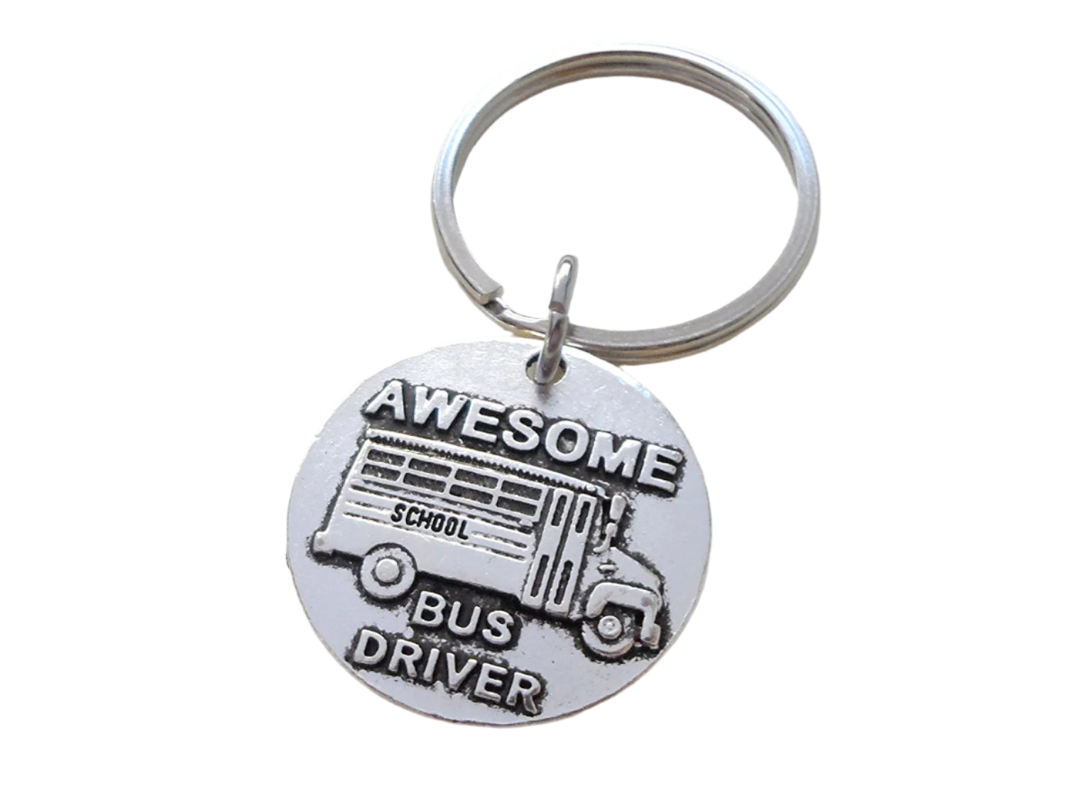 Bus Driver Appreciation Gift | "Awesome Bus Driver" Keychain by JE ...