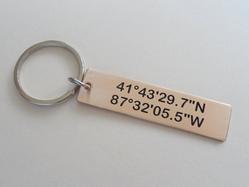 Bronze Keychain Engraved with 2922 Days Happy 8th Hand Stamped 8 Year ...
