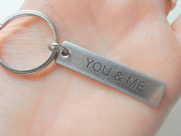 Stainless Steel Keychain Engraved You & Me Infinity Charm 11 Year – JewelryEveryday