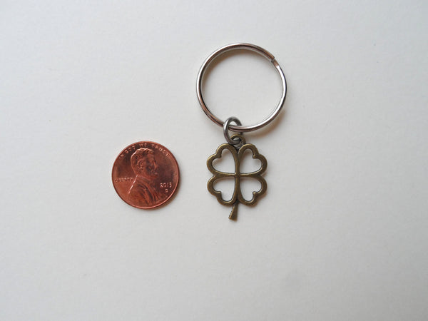 Bronze Four Leaf Clover Keychain – JewelryEveryday