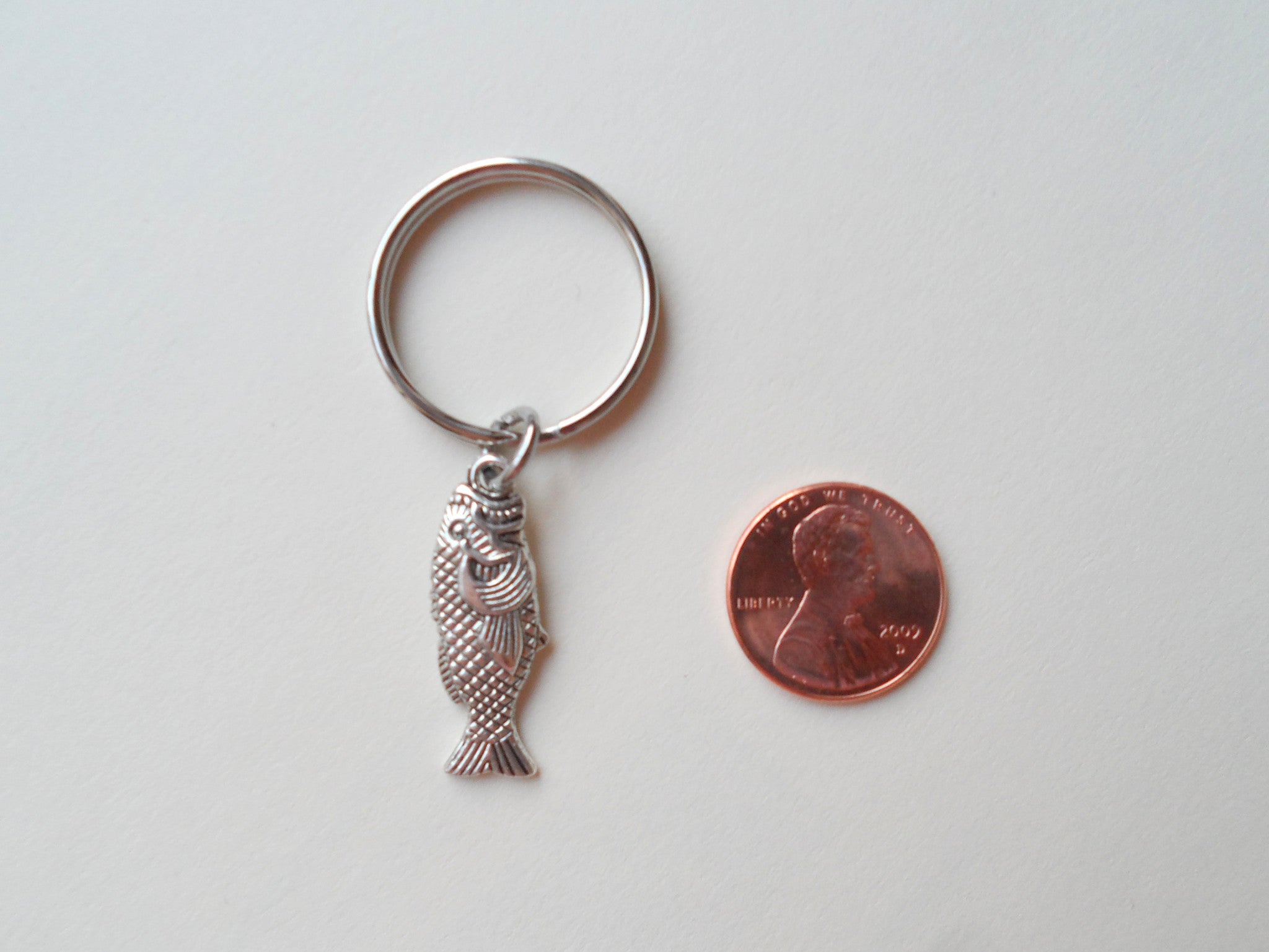 Silver Bass Fish Keychain You Are A Great Catch Couples Keychain ...