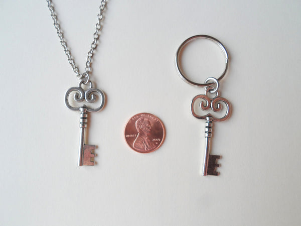 Key Charm Necklace and Keychain Set – JewelryEveryday